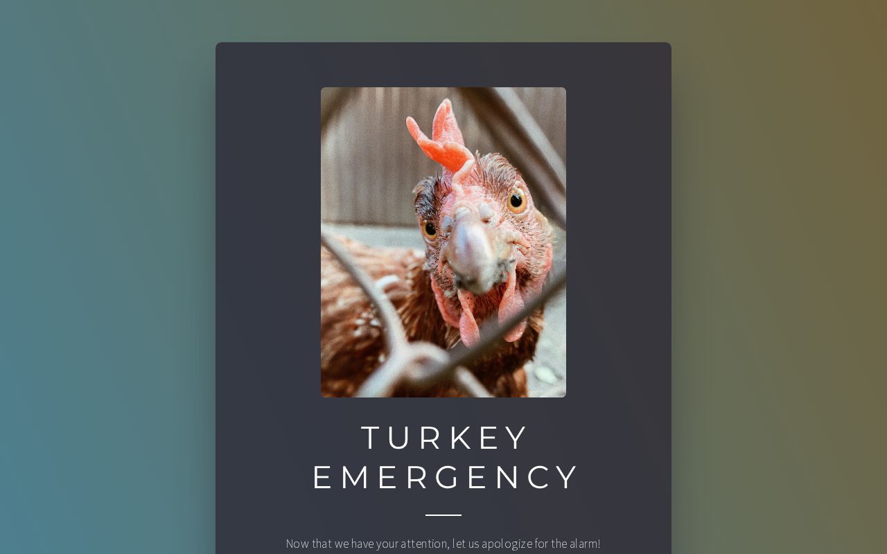 Turkey Emergency